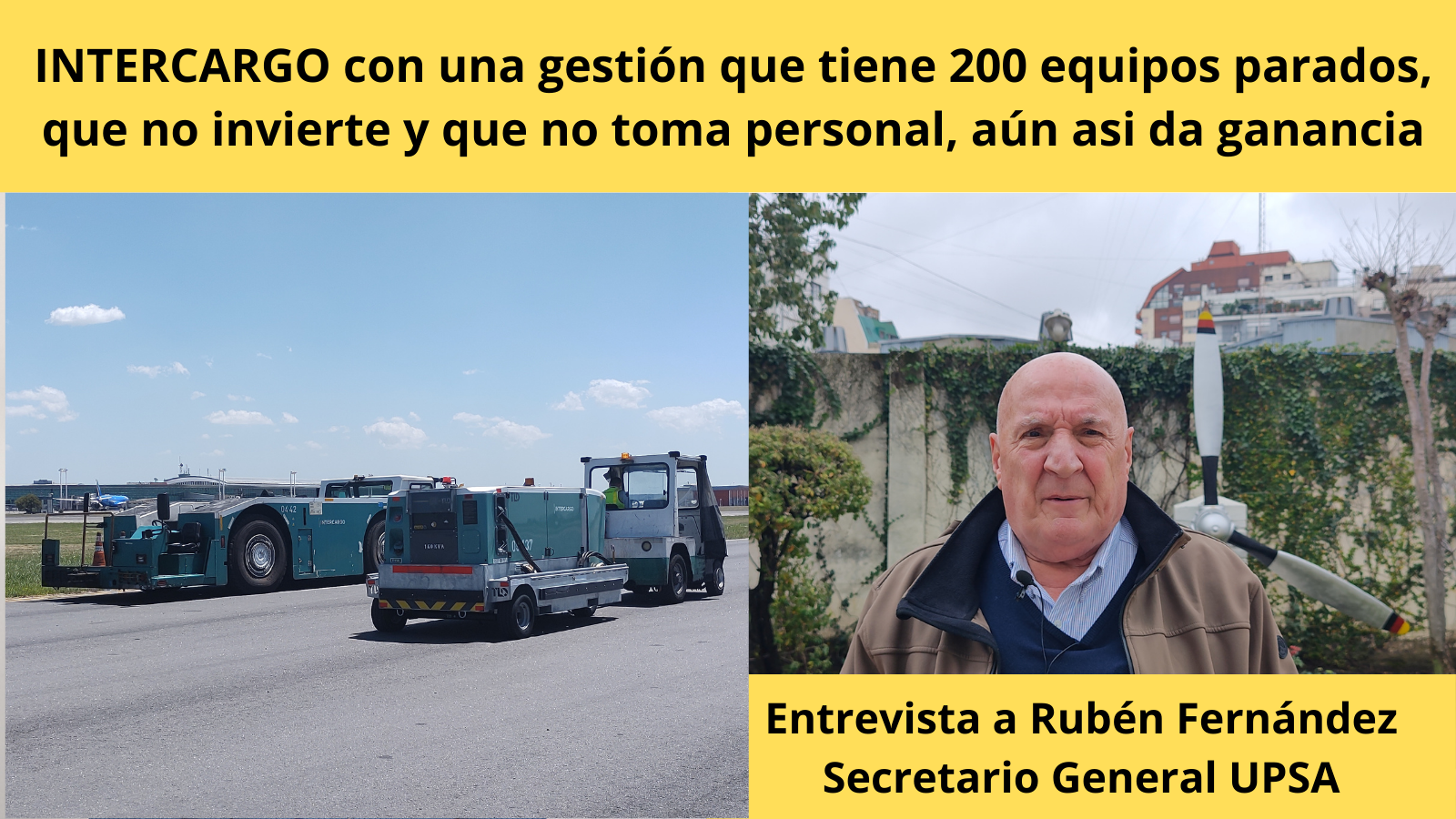 “INTERCARGO sin propuesta salarial, con 200 equipos sin funcionar y con ...